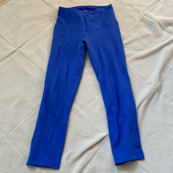 Yogalicious | Pants & Jumpsuits | Royal Blue Cropped Leggings | Poshmark